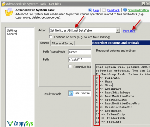 Get list of files in SSIS for Looping | ZappySys Blog