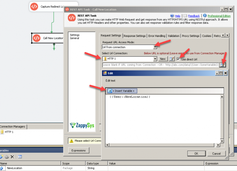 Calling Web API in SSIS with Authorization and Redirect | ZappySys Blog