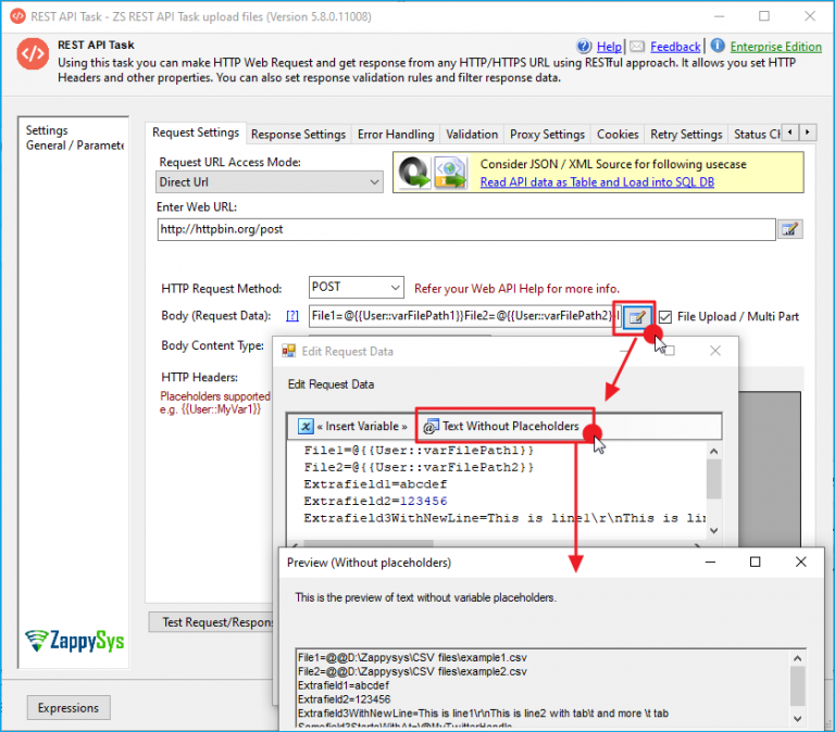 REST API File Upload using SSIS (Multi Part POST) | ZappySys Blog