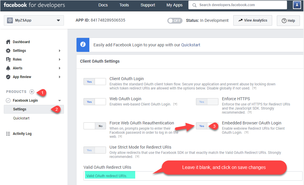 How to register Facebook OAuth App for Graph API Access | ZappySys Blog