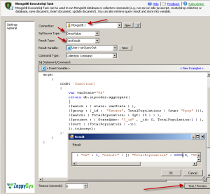 How to call MongoDB JavaScript using SSIS | ZappySys Blog