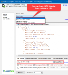 How to convert JSON to CSV File using SSIS | ZappySys Blog