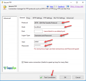 SSIS SFTP task example to upload, delete and download files / folders
