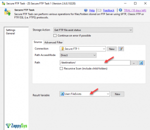 SSIS SFTP task example to upload, delete and download files / folders