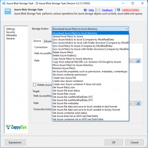 How to download files from Azure Blob Storage in SSIS | ZappySys Blog