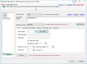 How to read and write data to HTML in SSIS | ZappySys Blog