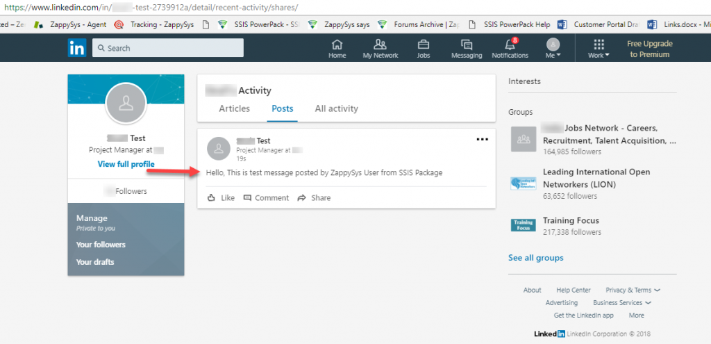 How To Read Linkedin Data In Ssis Call Rest Api Load To Sql Server Zappysys Blog