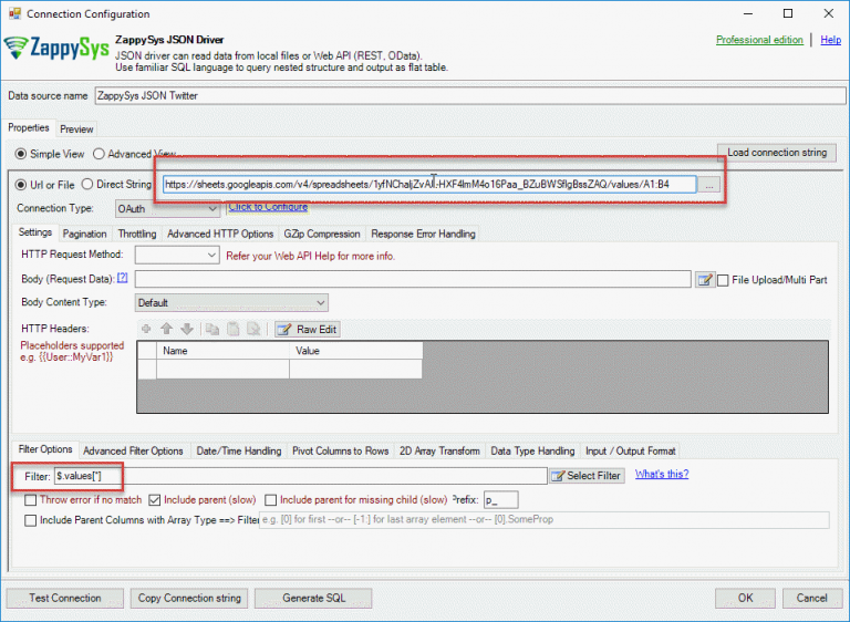 Qlik Rest Connector Examples Read Json Xml Api Zappysys Blog 9705
