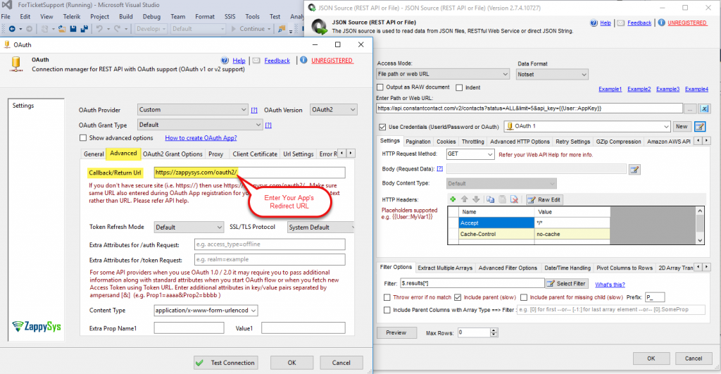 How to read Constant Contact data in SSIS – Call REST API / Load to SQL Server | ZappySys Blog