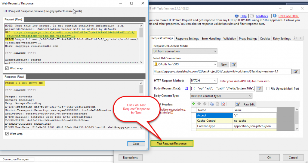 Read Azure DevOps data in SSIS (VSTS / TFS Online) – Call REST API / Load to SQL Server ...