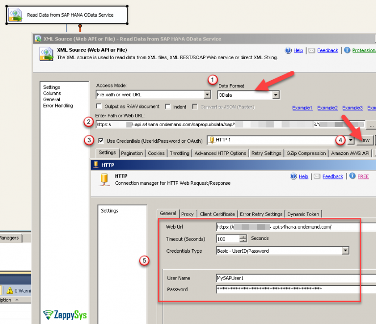 Read SAP S4 / HANA data in SSIS (OData REST API) | ZappySys Blog