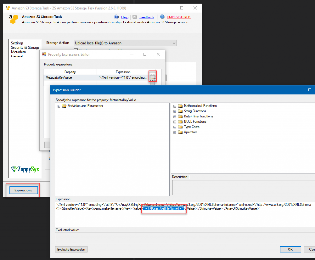 Setting Metadata Key Value In Ssis Amazon S3 Azure Storage Task Zappysys Blog 9129
