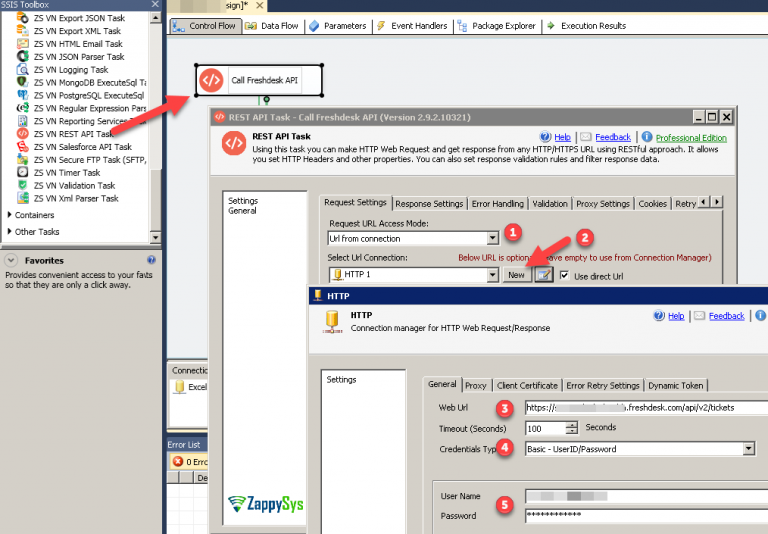 Read Freshdesk data in SSIS - REST API Call | ZappySys Blog
