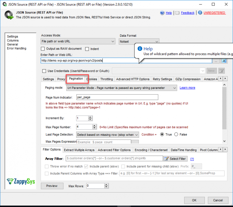 Writeread Wordpress Data Using Ssis And Rest Api Zappysys Blog