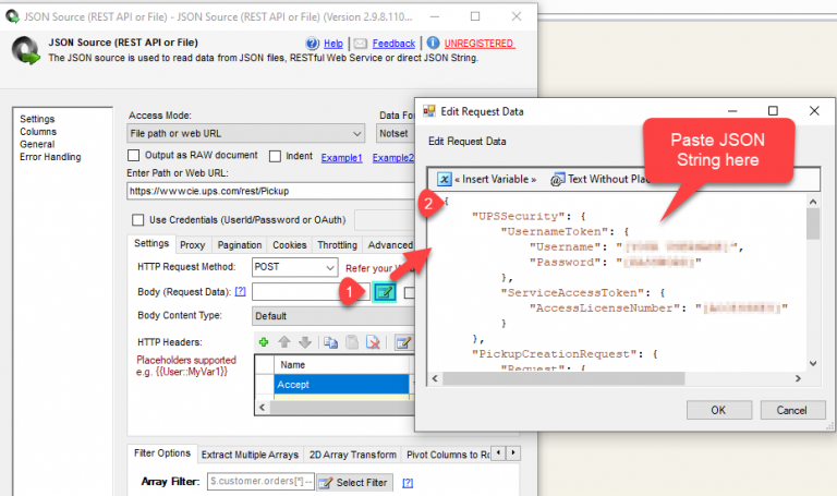 How to Make UPS API call in SSIS | ZappySys Blog