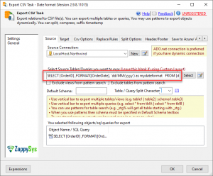 How to convert SQL to CSV in SSIS | ZappySys Blog