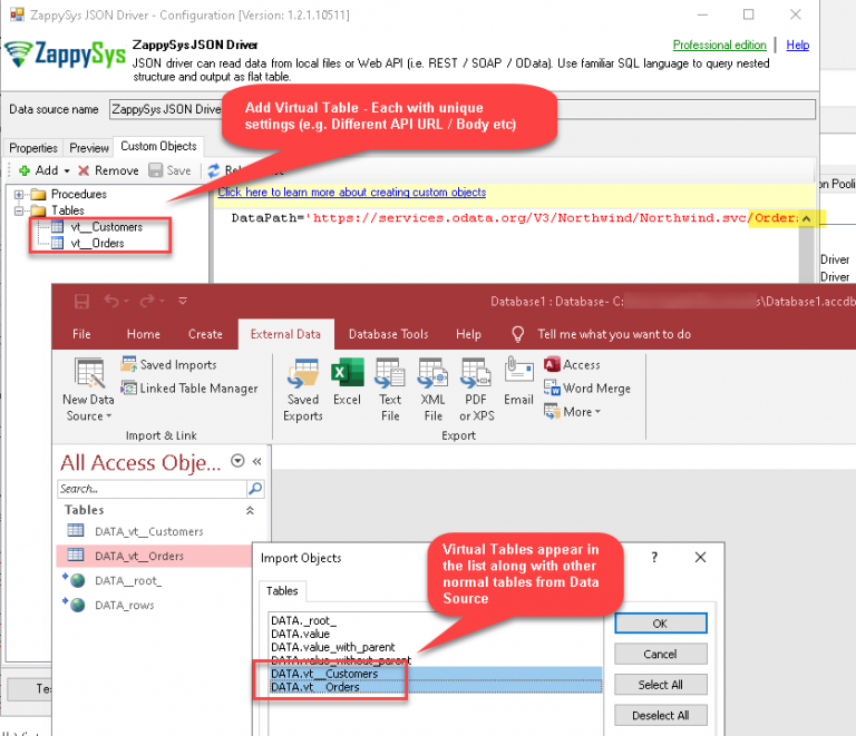 Using Custom Objects in ZappySys Drivers (Proc / View) | ZappySys Blog