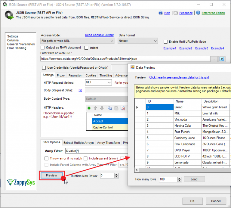 How To Read Api Data In Ssis And Load Into Sql Table Zappysys Blog