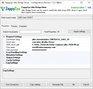 Connect to Infor Compass using JDBC Driver in ODBC Apps (e.g. SQL Server, Power BI, Excel ...