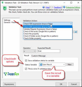 Examples with Validator task | ZappySys Blog