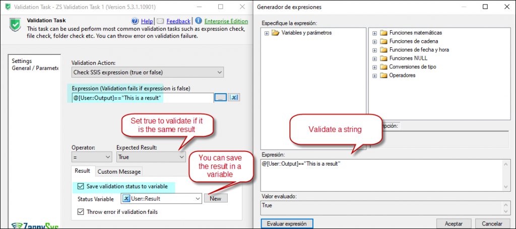 Examples with Validator task | ZappySys Blog