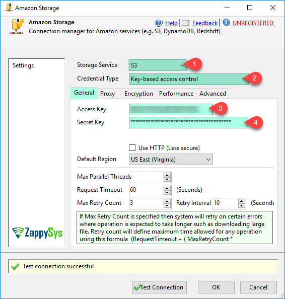 Ssis Amazon S3 Csv File Destination Sql To Csv Gzip Zappysys