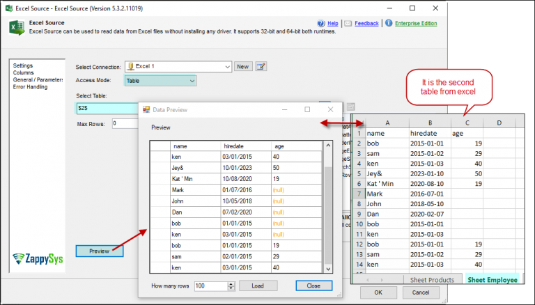 SSIS Excel File Source - Read XLSX / XLS (32-bit or 64-bit) | ZappySys
